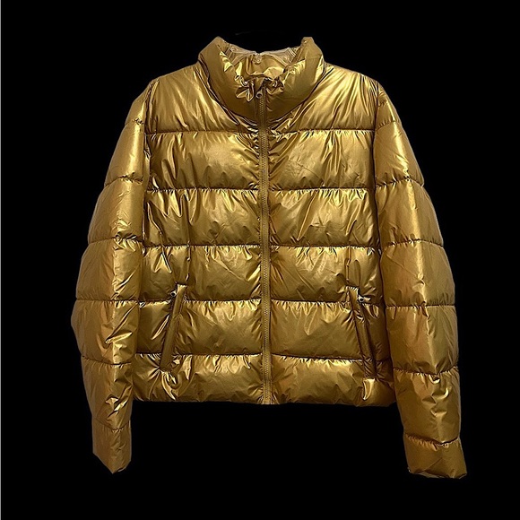 Jackets & Coats | New Womens Gold Puffer Coat | Poshmark
